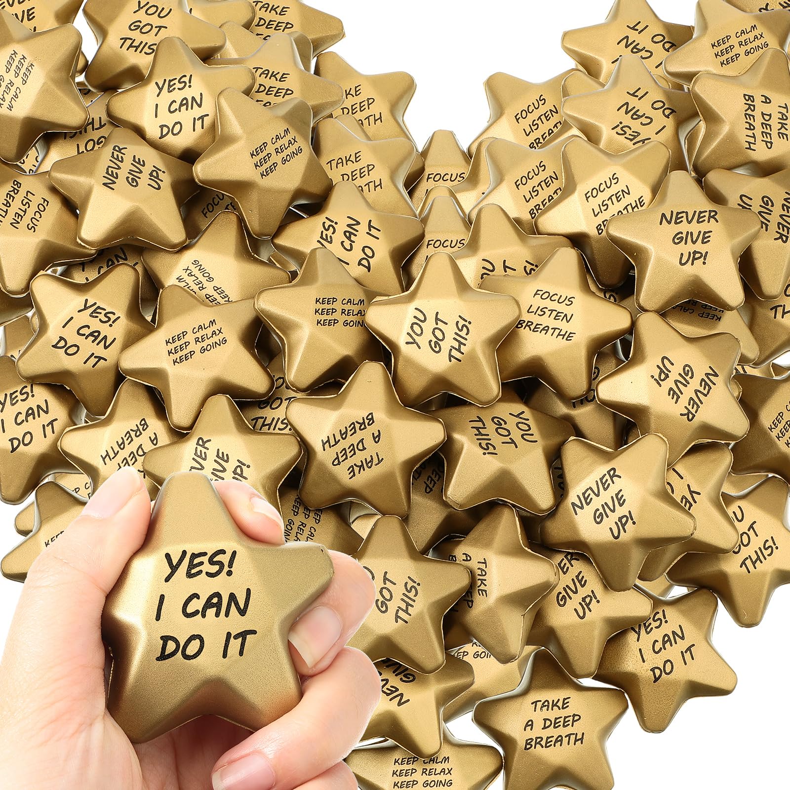 Amazon.com: Tradder 150 Pcs Motivational Stress Balls Foam Stress Balls ...