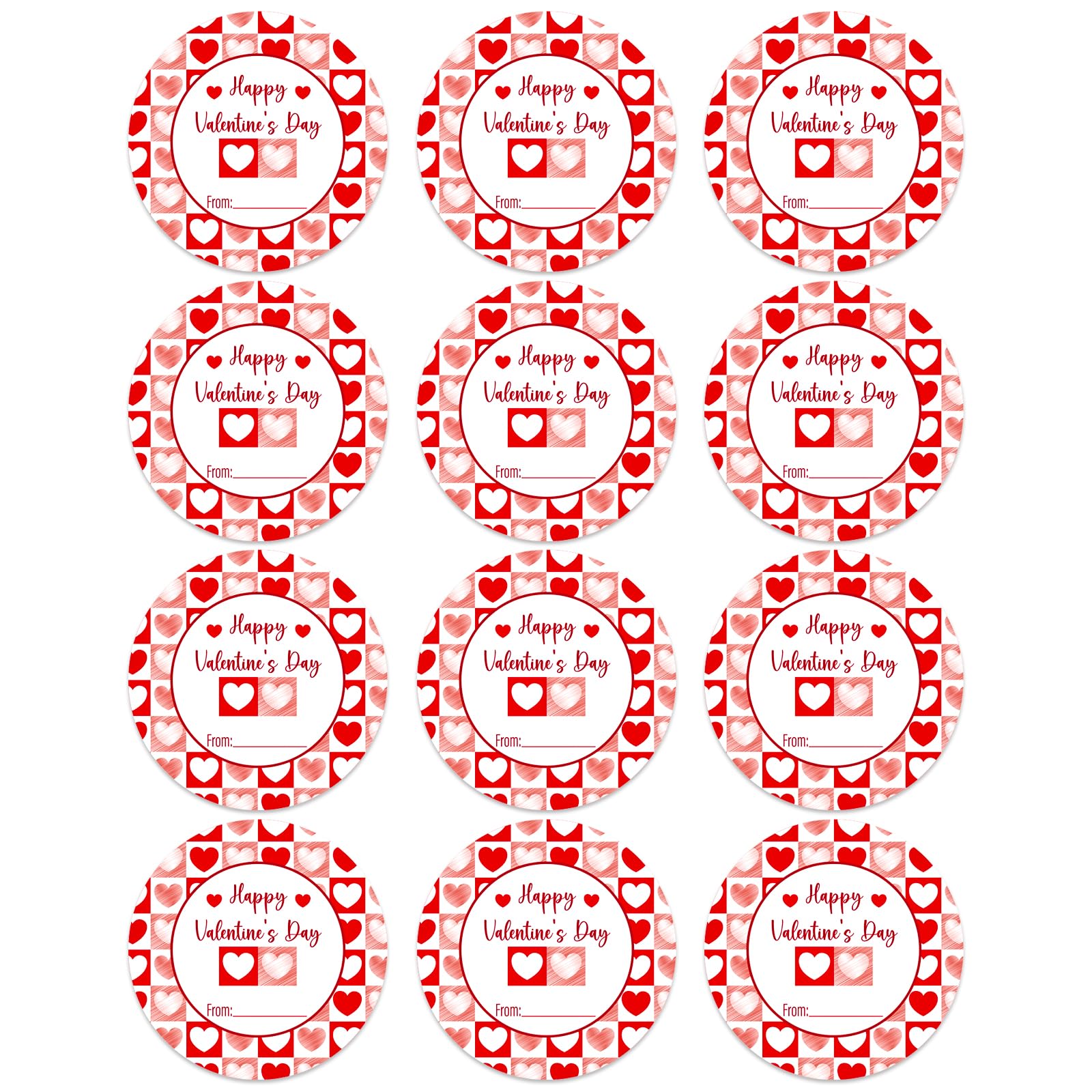 Amazon.com: JUESMOS Happy Valentine's Day Stickers Valentine's Day Gift ...