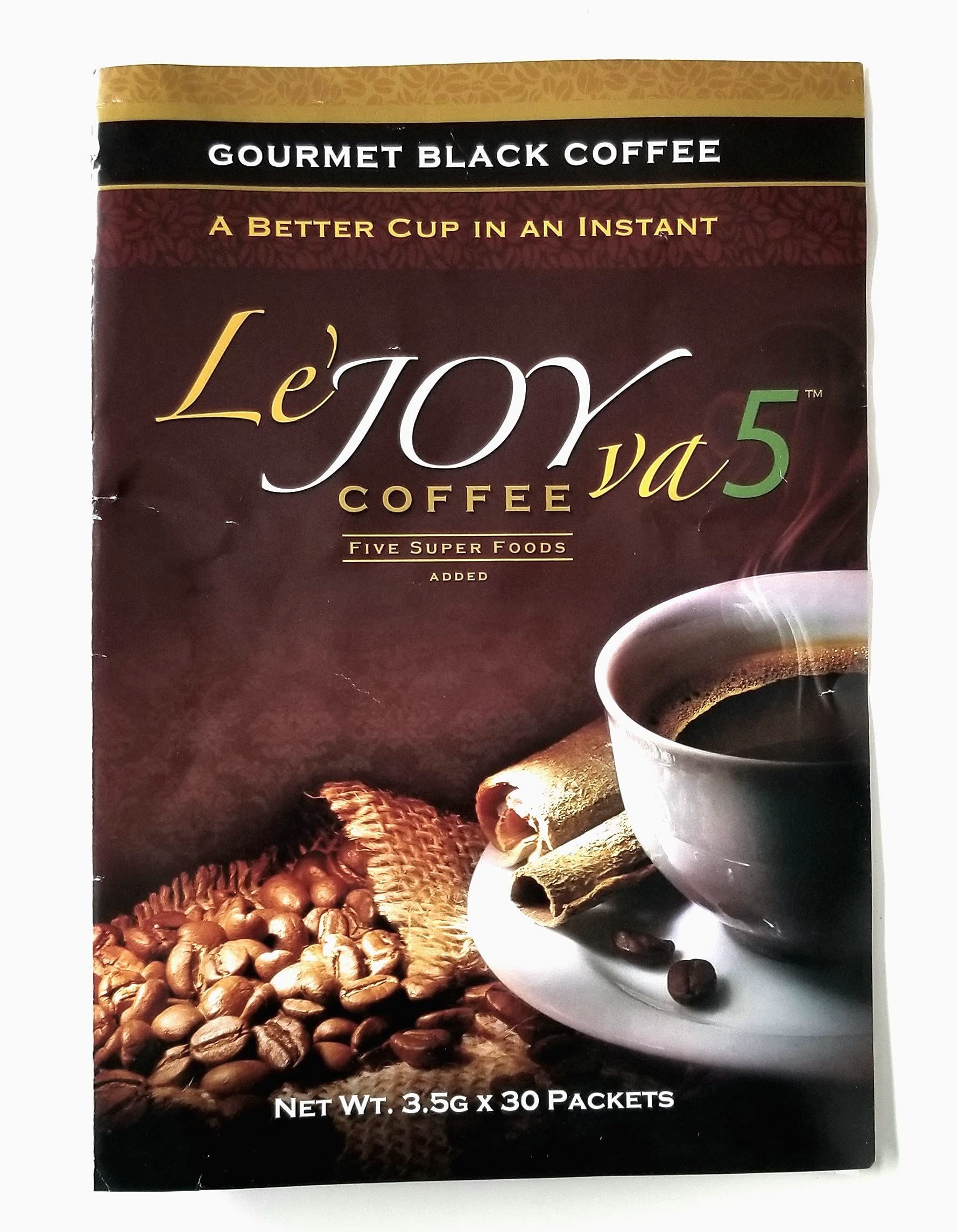 Buy Le’JOYva 5 Gourmet Arabica Black Instant y Coffee; iest Formula of ...
