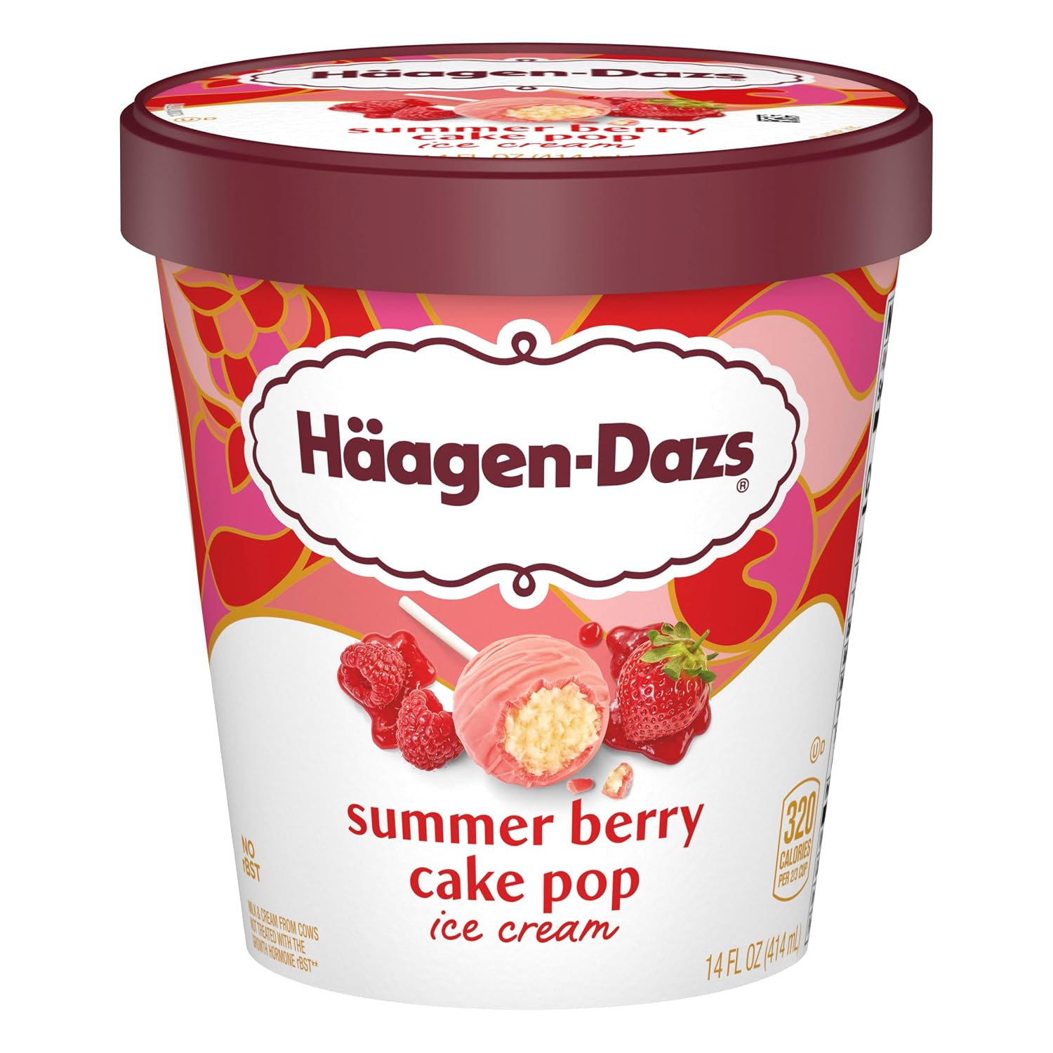 Amazon.com: Haagen-Dazs Summer Berry Cake Pop Ice Cream, 14oz : Grocery ...