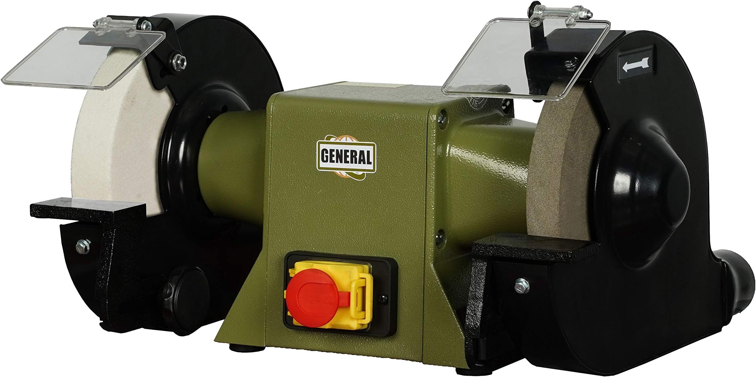 GENERAL INTERNATIONAL 6" Low Speed Bench Grinder - 1/3 HP Benchtop ...