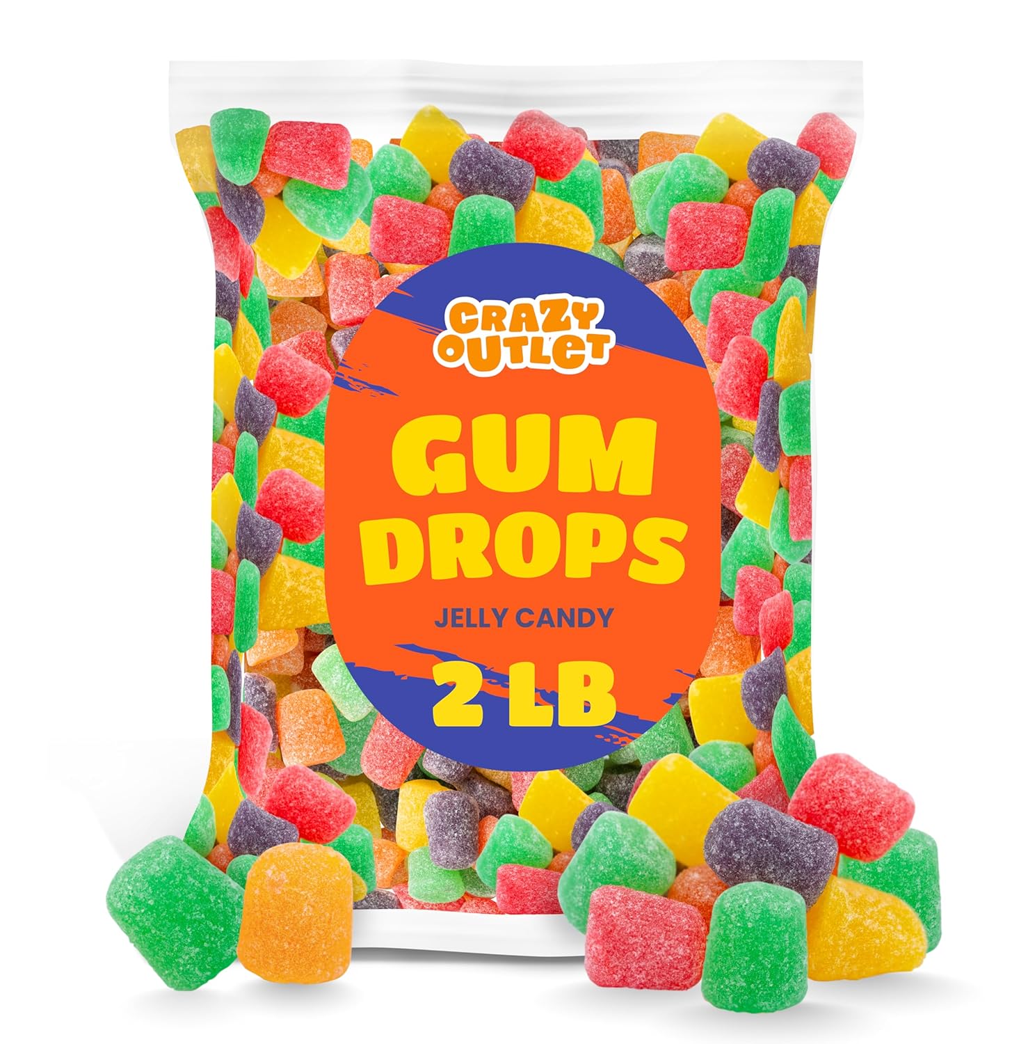 Amazon.com : Gum Drops - 2 Pound Bulk Pack - Jelly Candy - Assorted ...