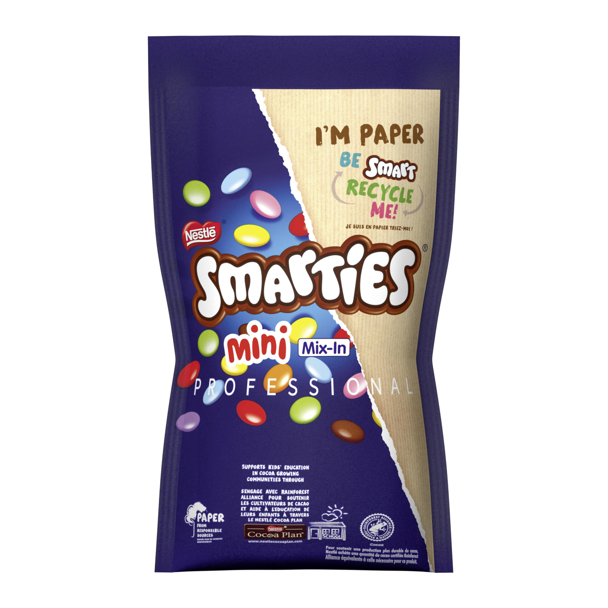 Smarties Chocolate Mini Mix-In - Chocolate Pieces for Baking - 500g ...