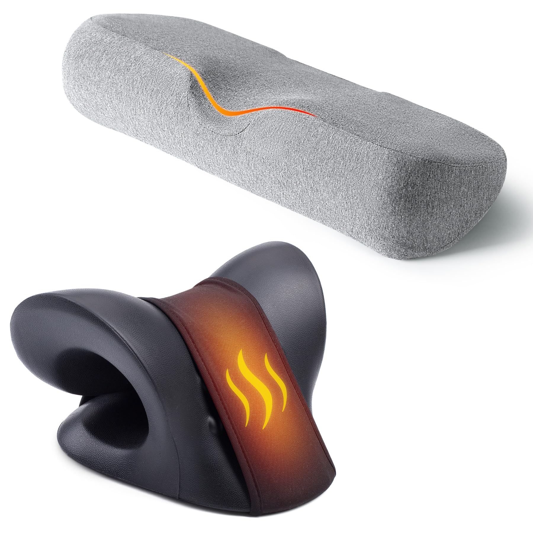 Amazon.com: Heated Neck Stretcher Cervical Traction Device Pillow for ...