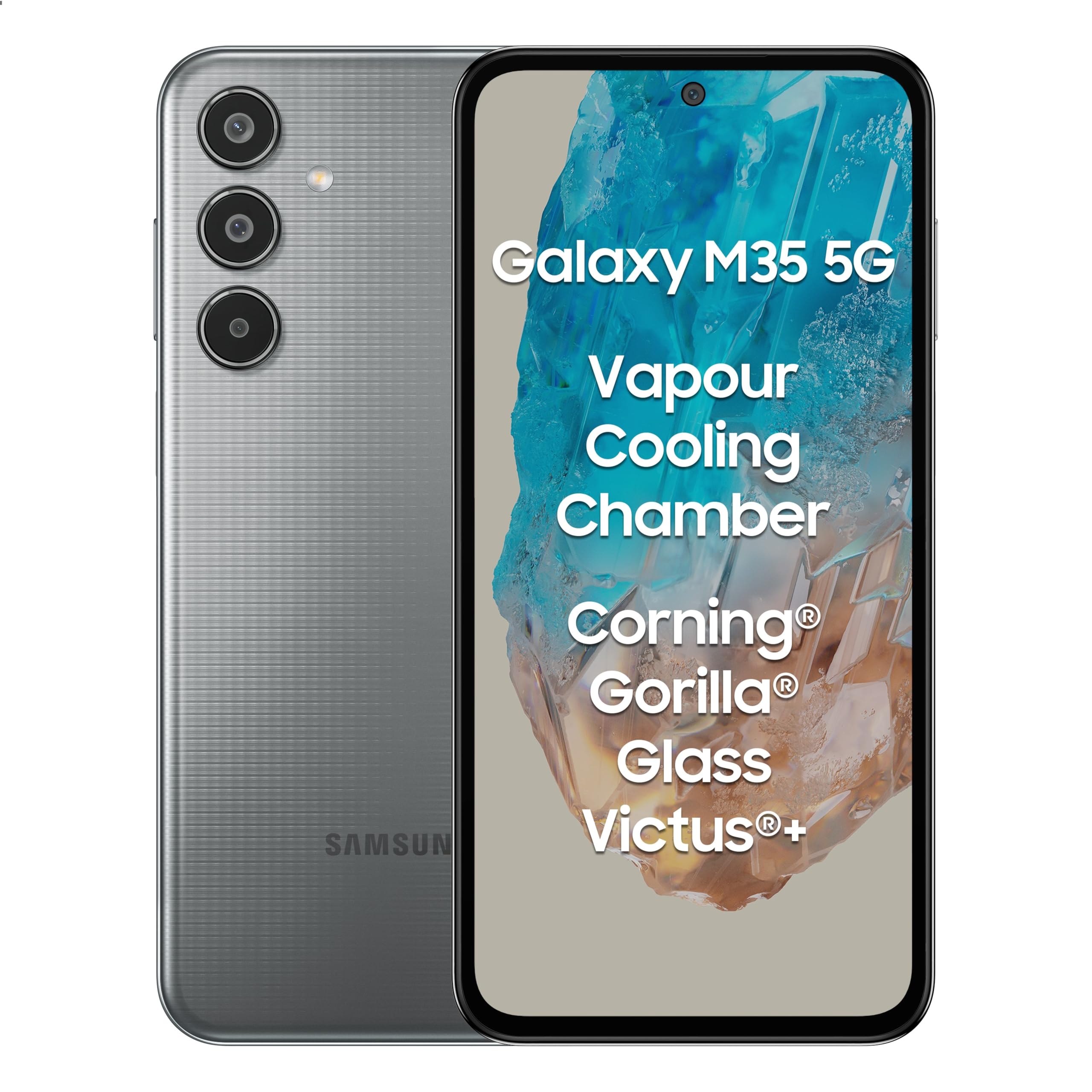 Samsung Galaxy M35 5G (Thunder Grey,6GB RAM,128GB Storage)| Corning ...