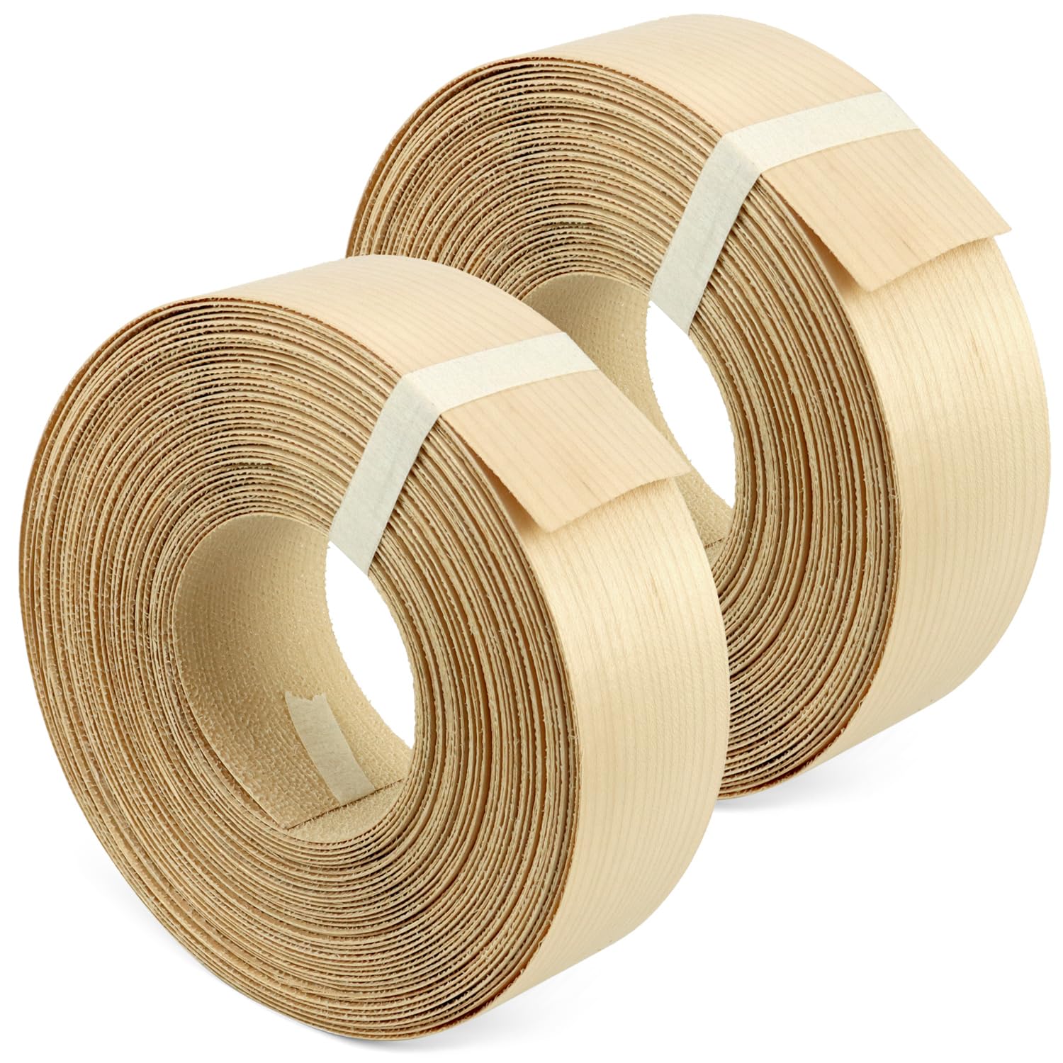 QWORK Real Maple Wood Veneer Edge Banding Tape – 2 Inch x 50 Feet Roll ...
