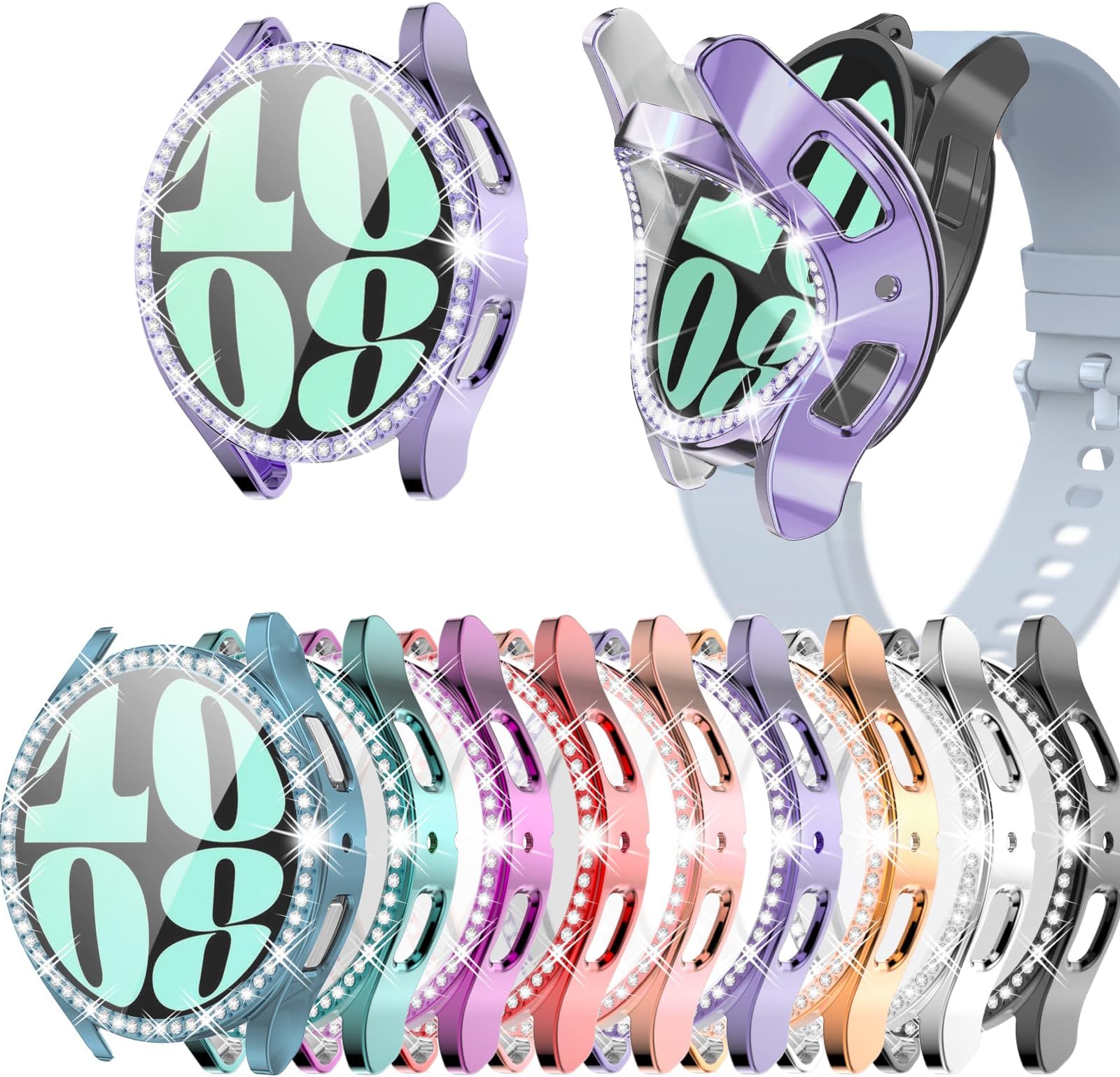 Amazon.com: Soft Bling Case 44mm Compatible with Samsung Galaxy Watch 6 ...