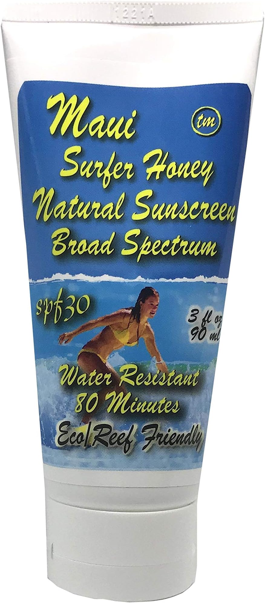 Amazon.com: Maui Surfer Honey All Natural Sunscreen Lotion SPF 30 Reef ...