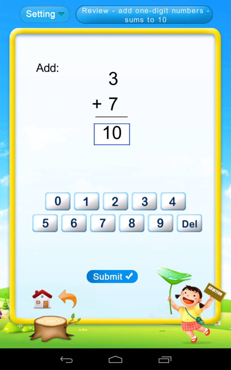 Addition for the 2nd grade (Free) - App on Amazon Appstore