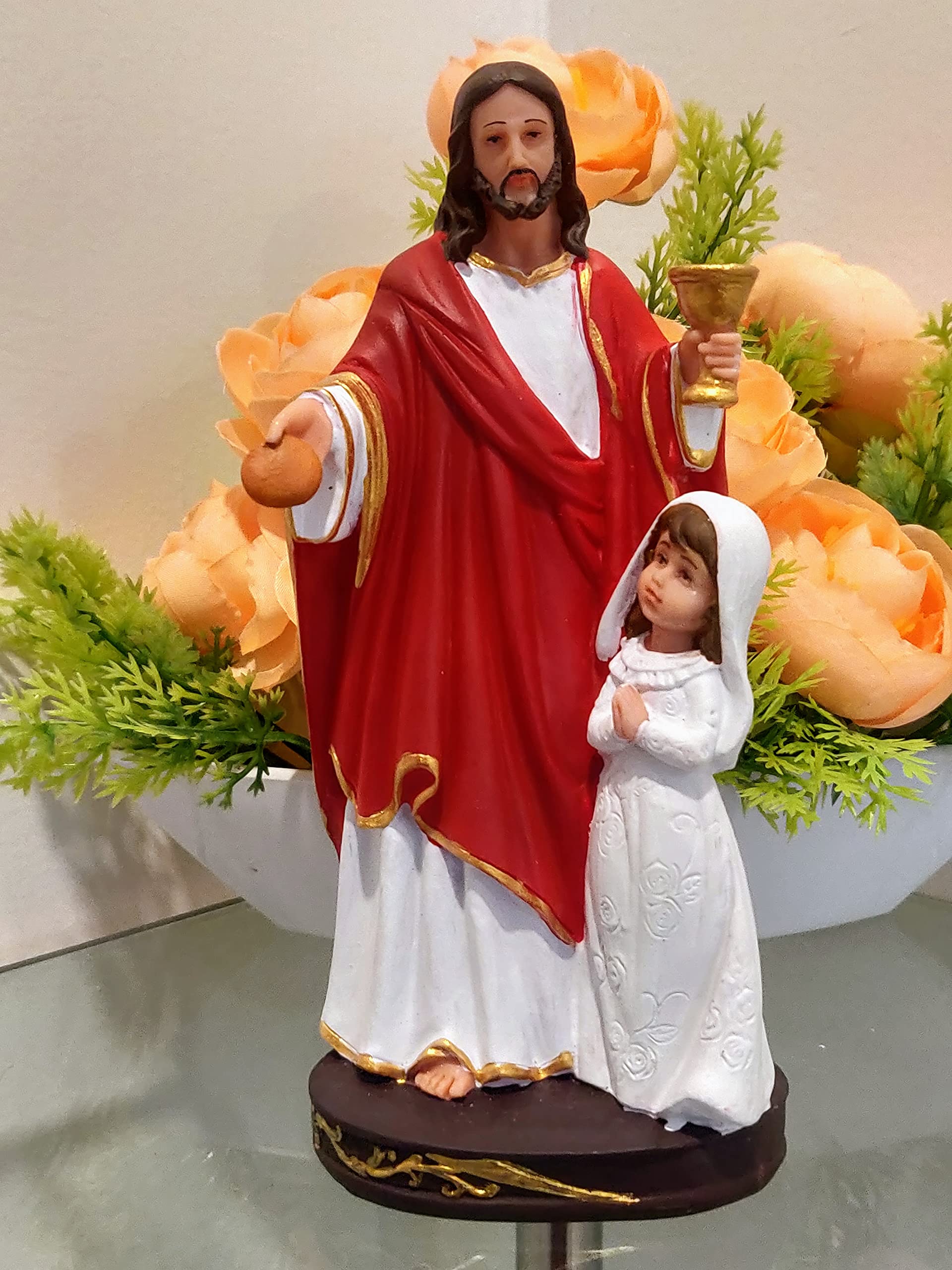 Buy Breeze Handicrafts Imported Resin Statue of Jesus with Holy ...