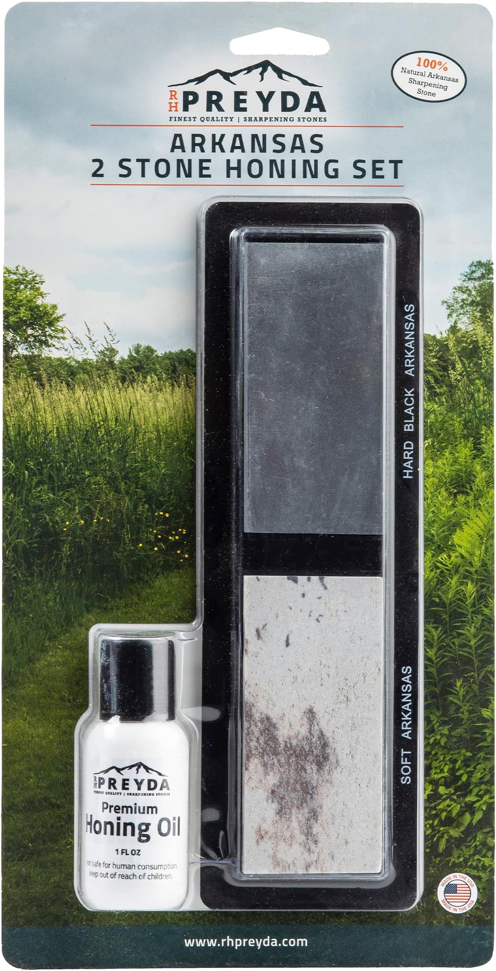 Amazon.com: Arkansas 2-Stone Honing Set, Sharpening Stones and Premium ...