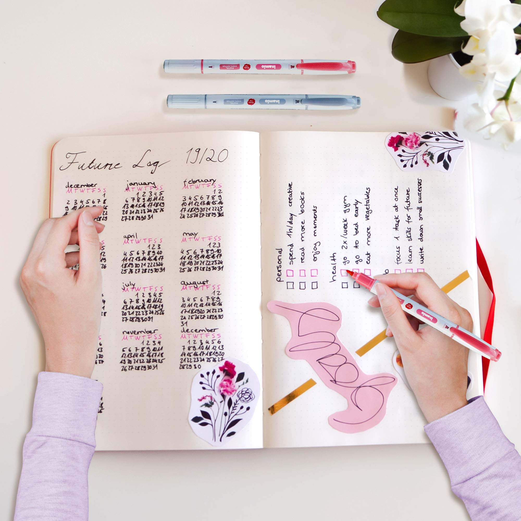 Snapklik.com : Pastel Highlighter Assorted Colors, 12 Set-Dual Tip ...