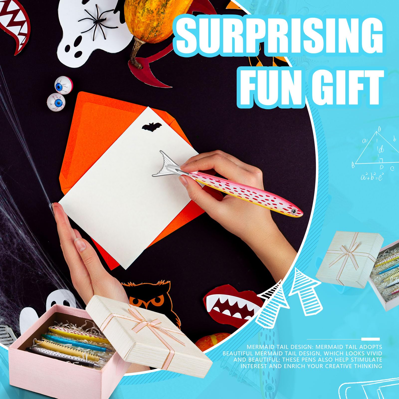 Snapklik.com : Outus Fish Ballpoint Pens Novelty Kawaii Fish Pens 0.7 ...