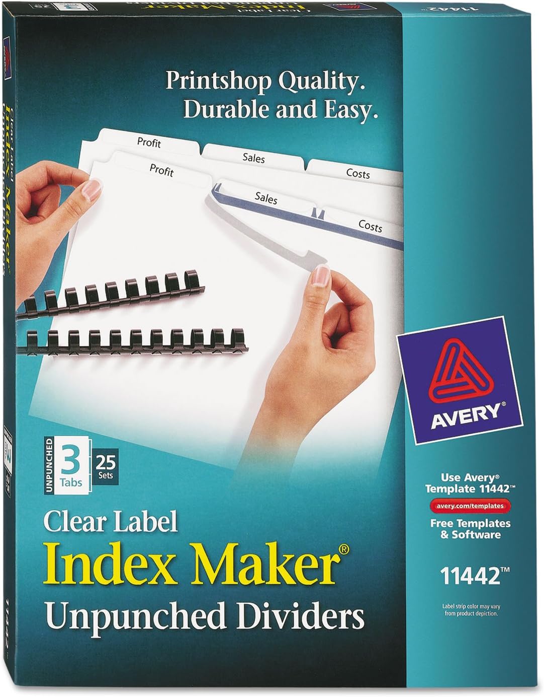 Amazon.com : AVE11442 - Avery Index Maker Clear Label Unpunched Divider ...