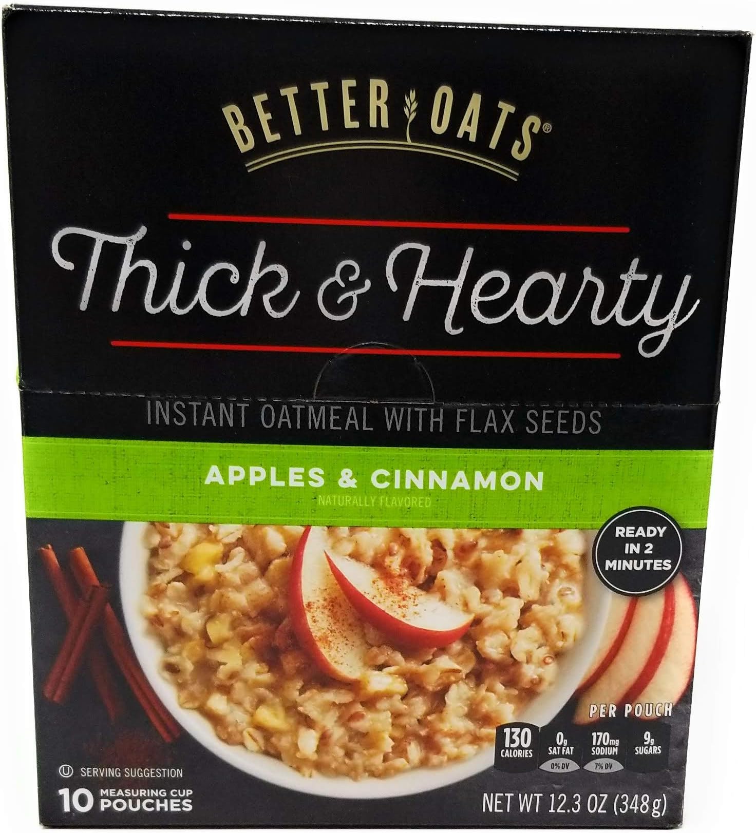 Amazon.com: Better Oats Steel Cut Oats with Flax, Apples and Cinnamon ...