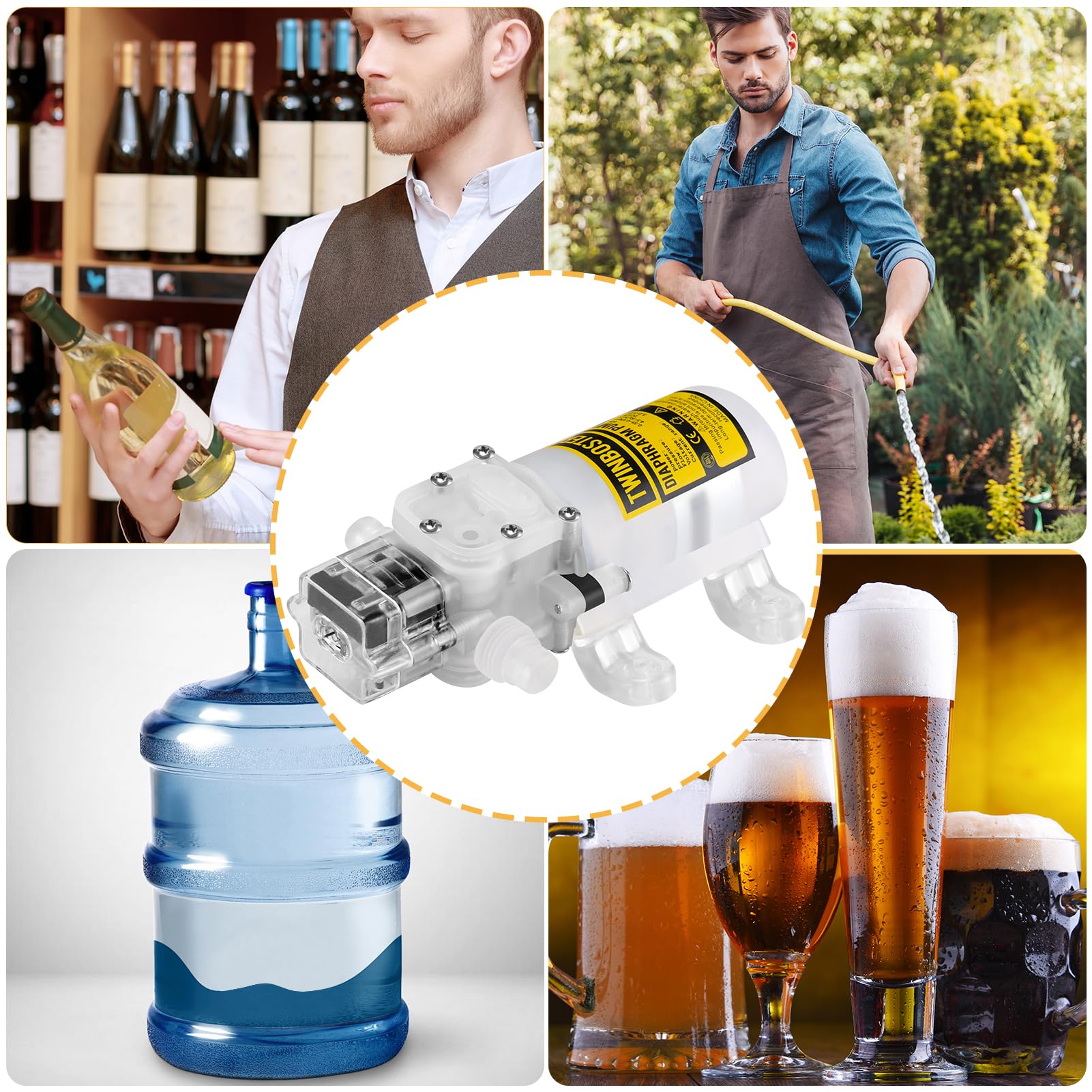 Beer Dispenser Electric Wine Transfer Pump With 2m Hose - Automatic ...