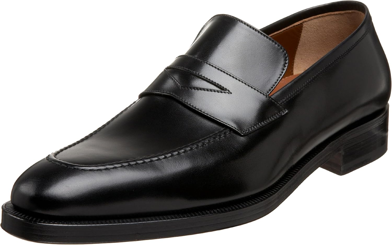 Amazon.com | a.testoni Men's M46243BOM Penny LoaferNero8 M US | Loafers ...