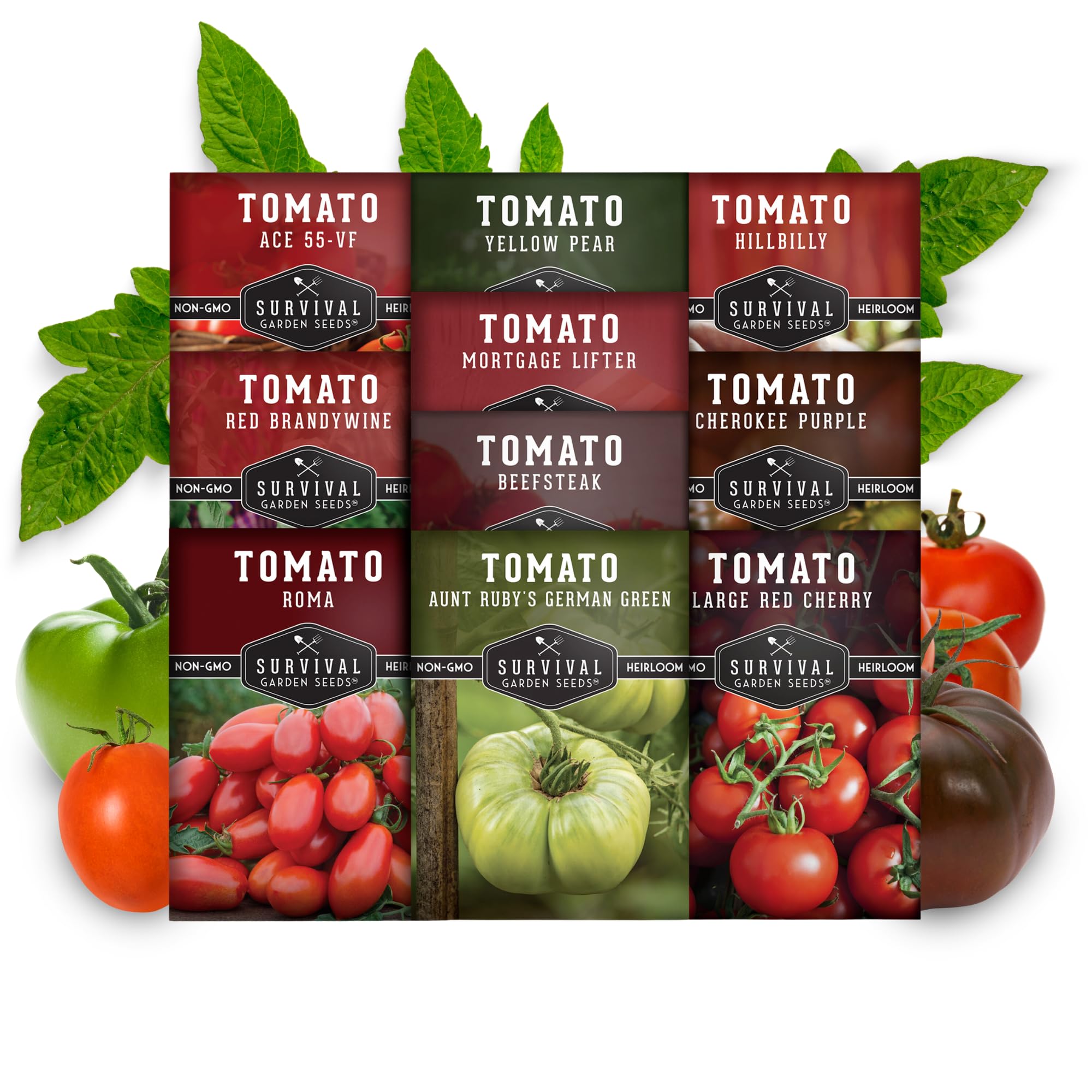 Amazon.com : Survival Garden Seeds 10 Tomato Collection - Cherokee ...