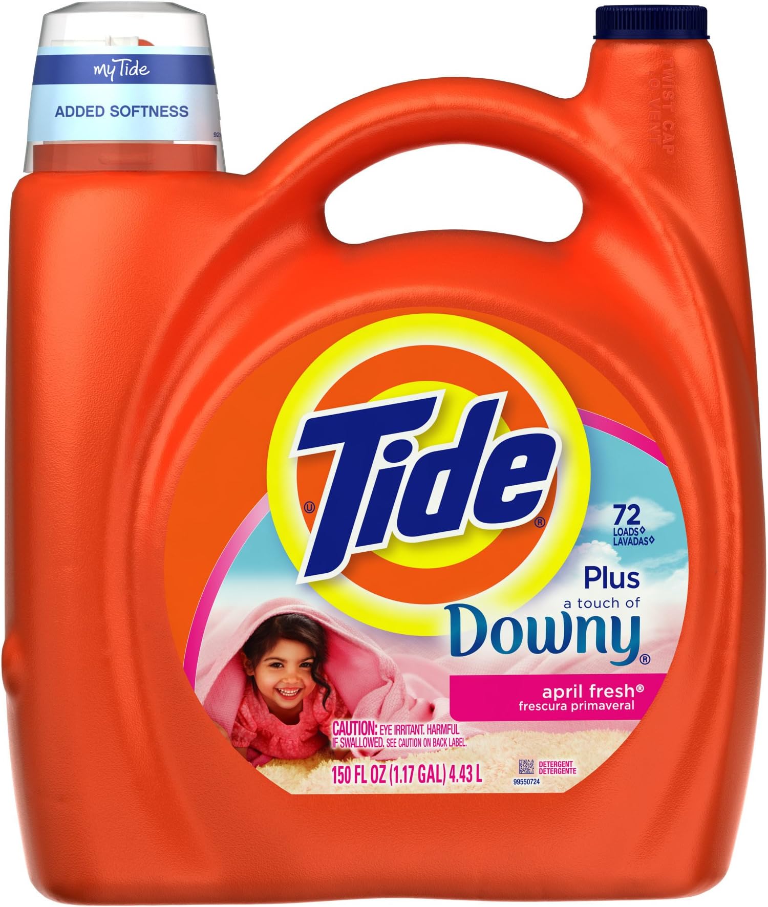 Amazon.com: Tide Plus a Touch of Downy Liquid Laundry Detergent, April ...