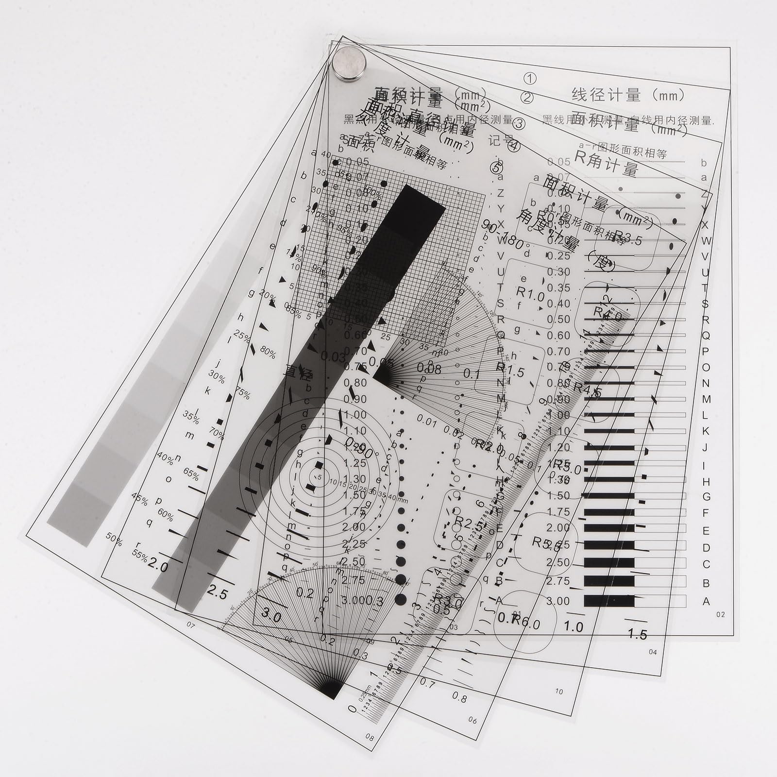 Wound Measurement Ruler 10x10cm - Transparent Film Ruler For Defect ...