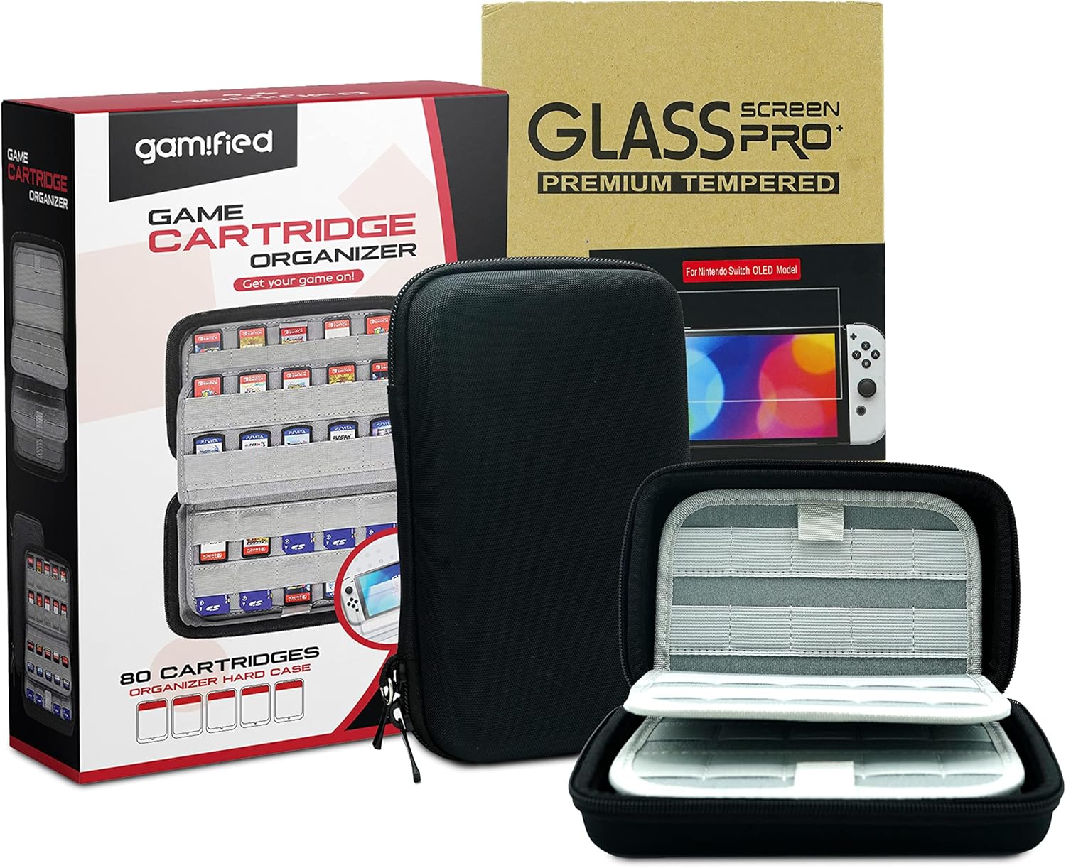 Amazon.com: Gamified 80 Slots of Nintendo Switch Game Case for Nintendo ...