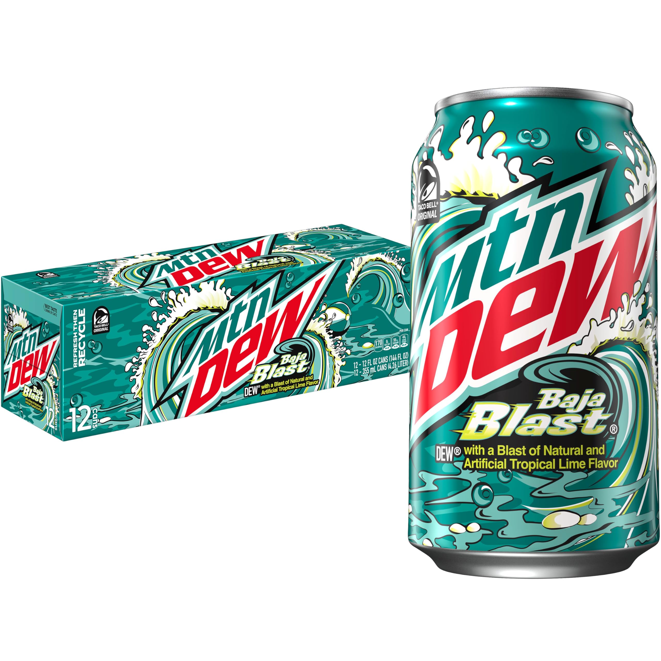 Mountain Dew Baja Blast Cans,...B00K9W1O6S | Encarguelo.com