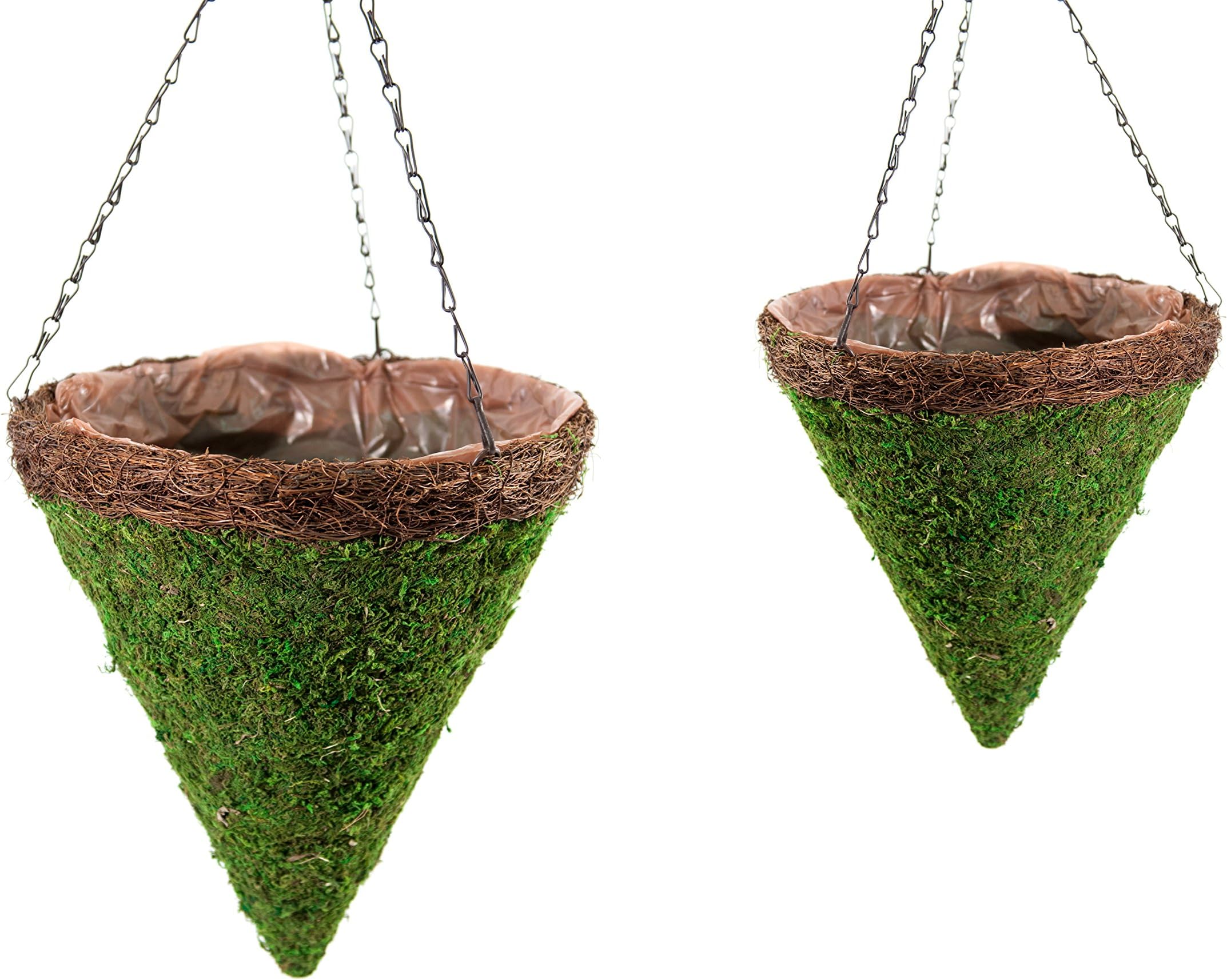 Amazon.com: SuperMoss (29386 MossWeave Hanging Basket - Cone, Fresh ...