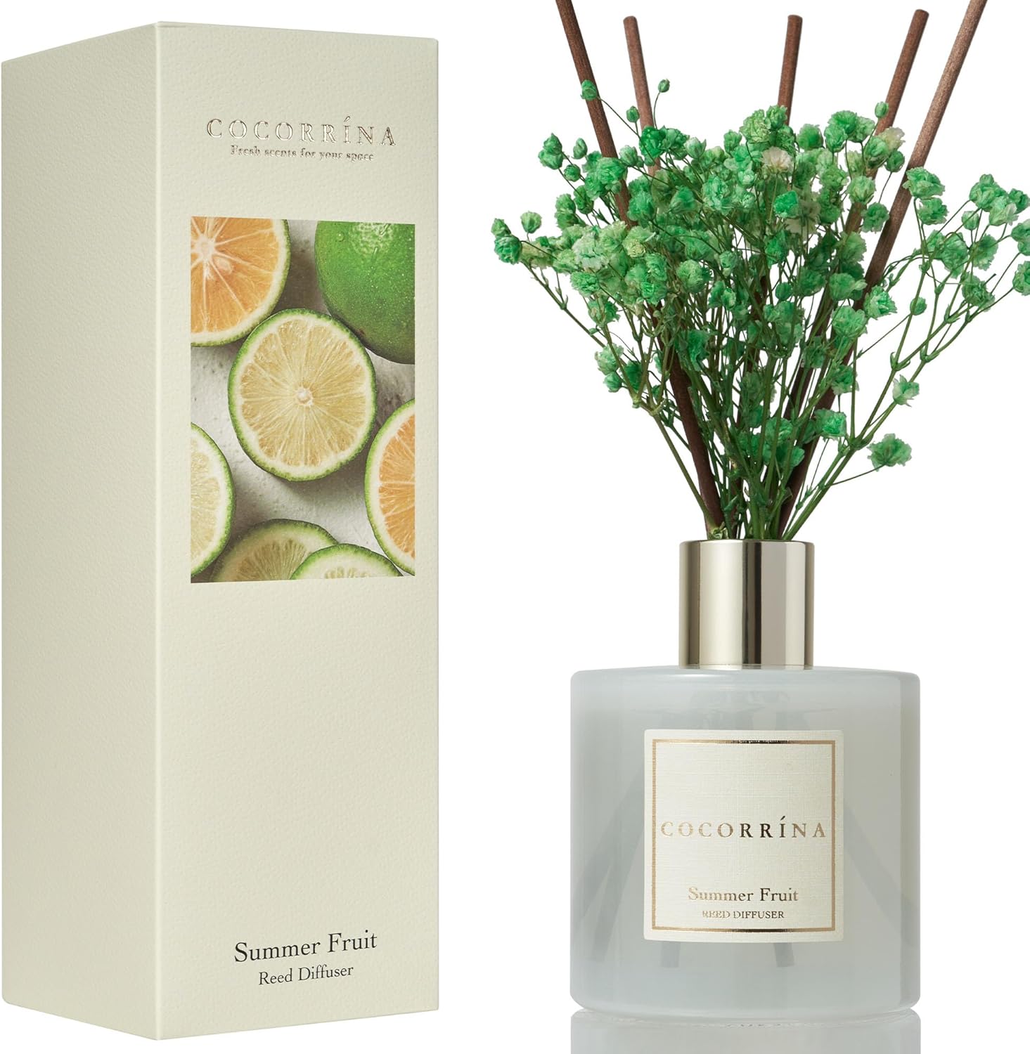 Amazon.com: Cocorrína Reed Diffuser Sets - 6.7 oz Summer Fruit Scented ...