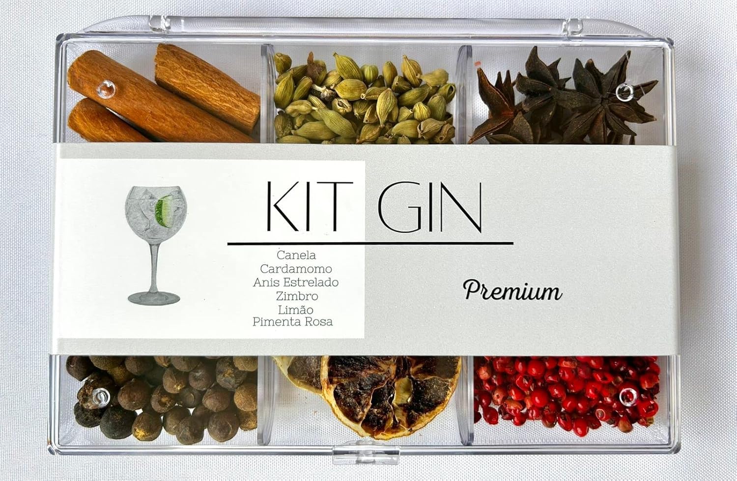 Kit Gin Premium - Cardamomo - Anis Estrelado - Pimenta Rosa - Zimbro ...