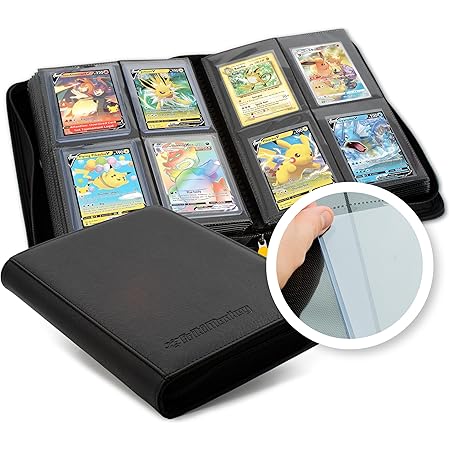Raccoglitore carte Pokemon per Toploader, album pokemon per 64 Toploader e 64 Sleeves, per un ...