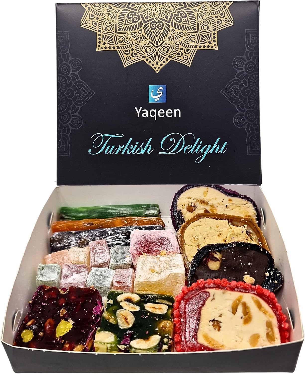 Turkish Delight Lokum Mix Gift Box 12 different flavours Deluxe Sweets ...