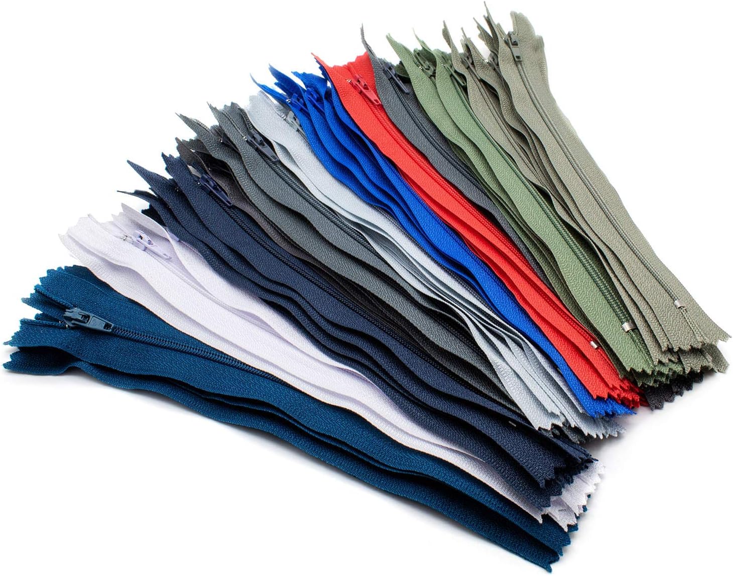 YKK Semi-Auto Lock Zip, No. 580 Black, 18 cm Length : Amazon.co.uk ...