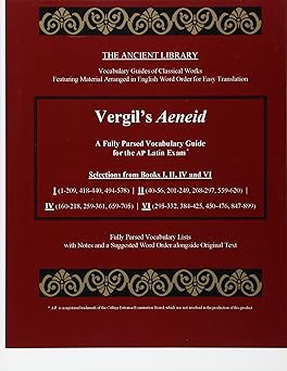 Amazon.com: Vergil's Aeneid: A Fully Parsed Vocabulary Guide for the AP ...