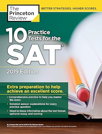 Amazon.com: 10 Practice Tests for the SAT, 2019 Edition: Extra ...