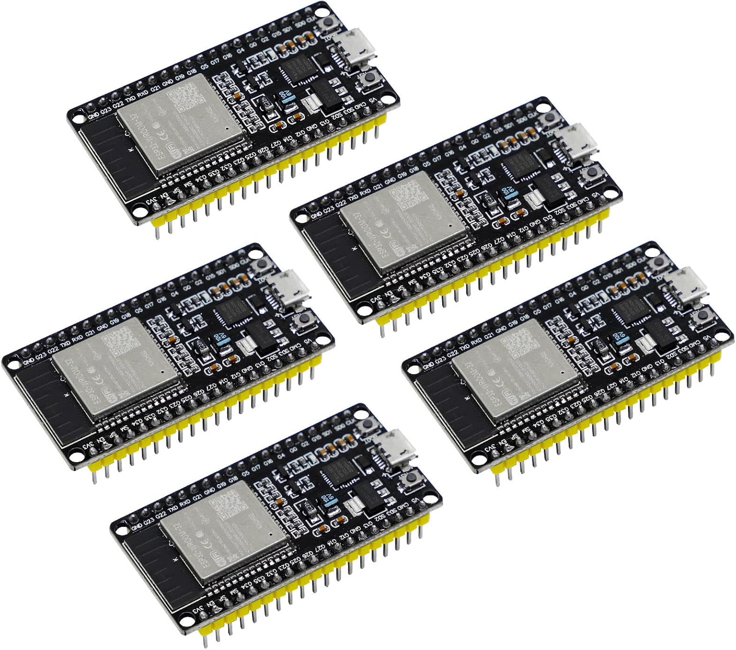 Esp32 Entwicklungsplatine Xtvtx 5 Stück Esp32 38pin Module Drahtloses Wifi Bluetooth Dual Core
