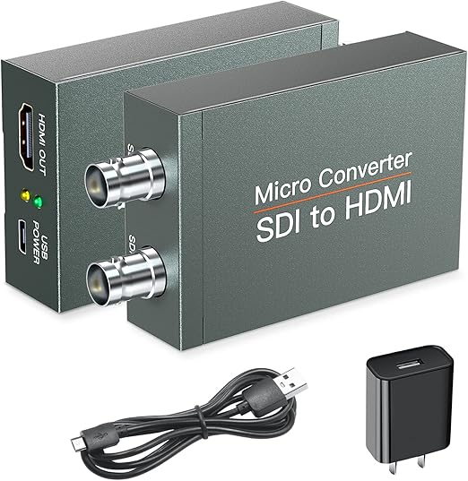 Amazon.com: SDI to HDMI Converter with SDI Loop Out, 1080p HD-SDI / 3G ...