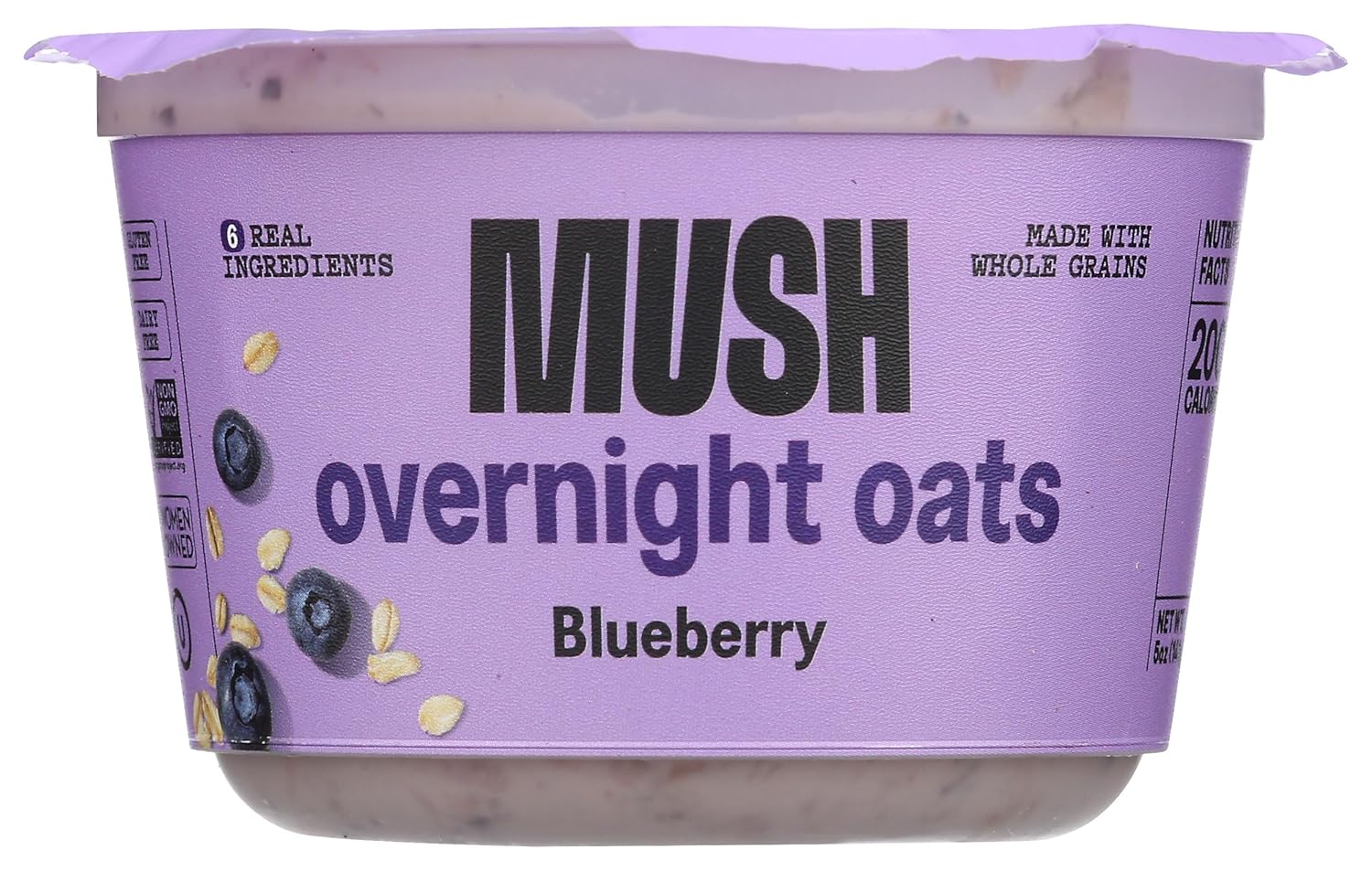 Amazon.com: MUSH Blueberry Overnight Oatmeal, 5 OZ : Grocery & Gourmet Food