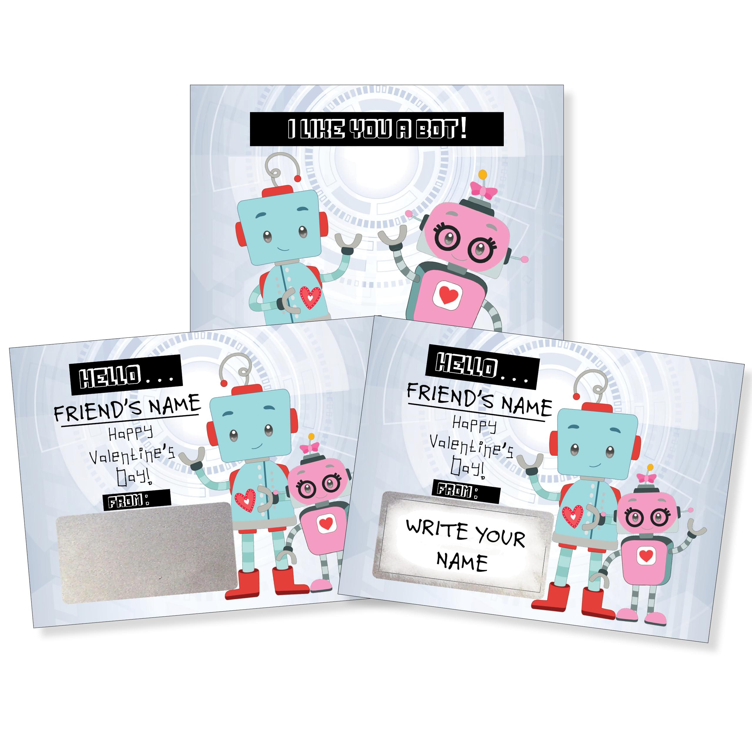 Robot Valentine Printable Labels Robot Valentine Sacks & The Perfect