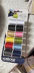 Korbond All Purpose Thread Set - 1350m Polyester Sewing Thread - 30 ...