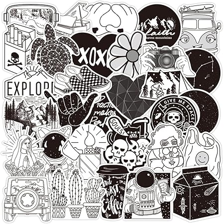 Amazon.com: ZJSXINDI Stickers Aesthetic Waterproof Laptop Stickers ...