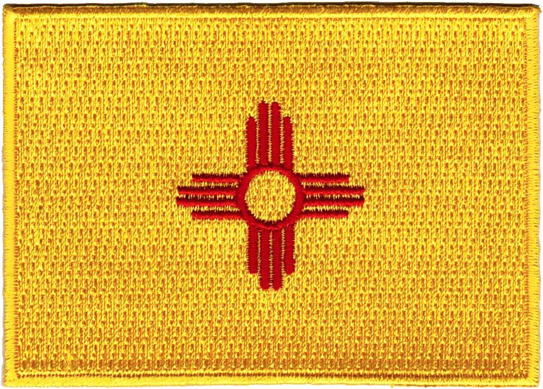 Amazon.com: New Mexico State Flag Embroidered Patch Iron-On NM Emblem ...