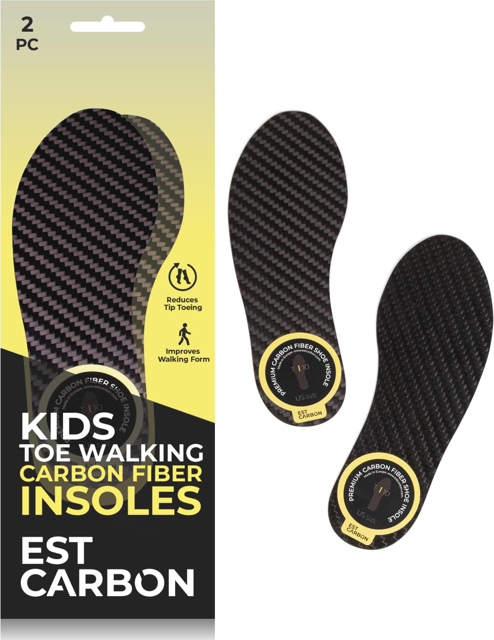 Amazon.com: Carbon Fiber Insole for Kids to Correct Children's Tip Toe ...