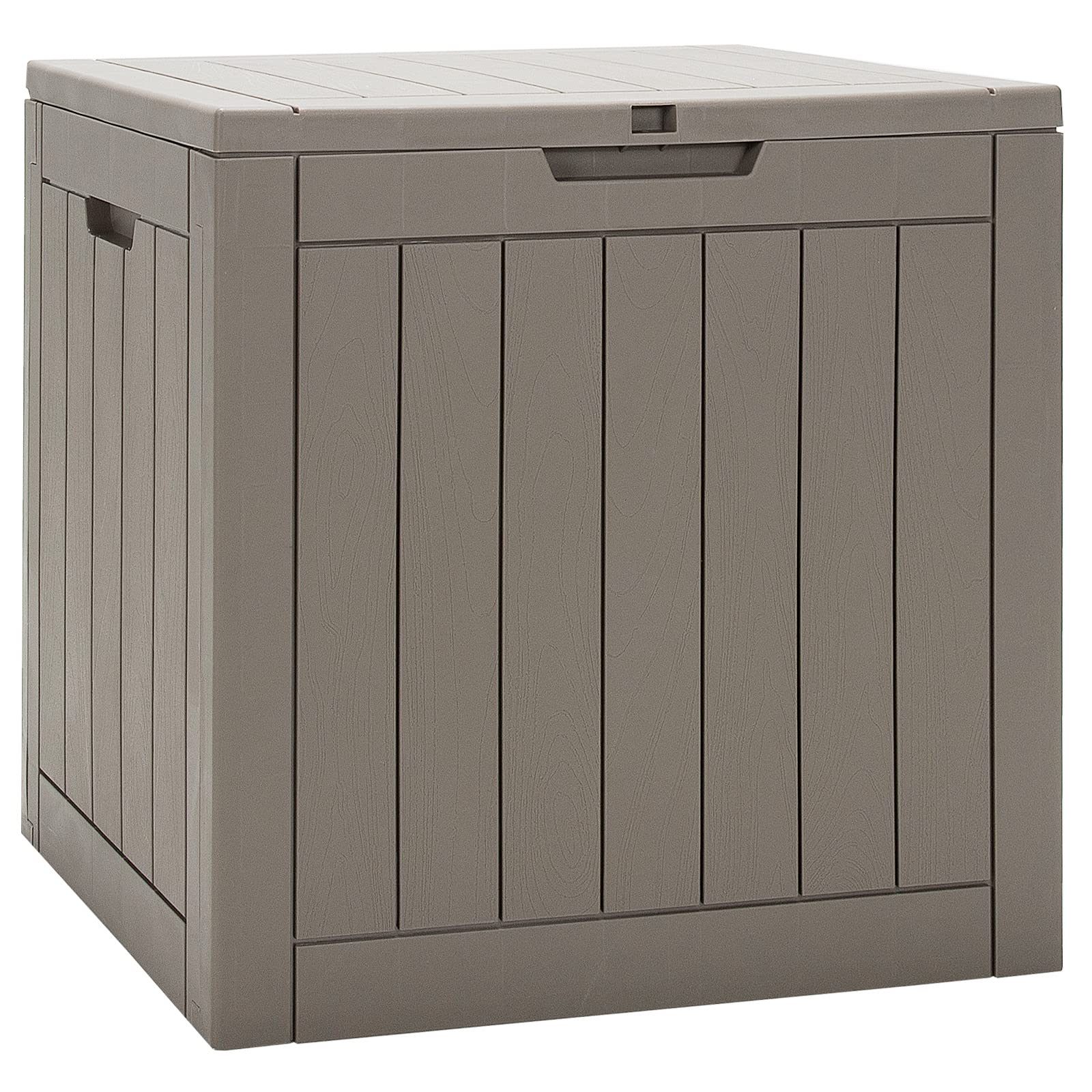 Costway 118L Indoor/Outdoor Storage Box w/Lockable Lid for Patio Tools ...