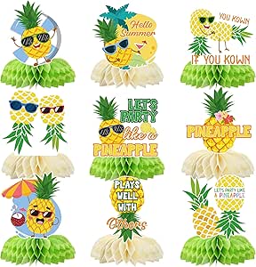 Amazon.com: 9PCS Pineapple Centerpieces for Tables - Funny Pineapple ...