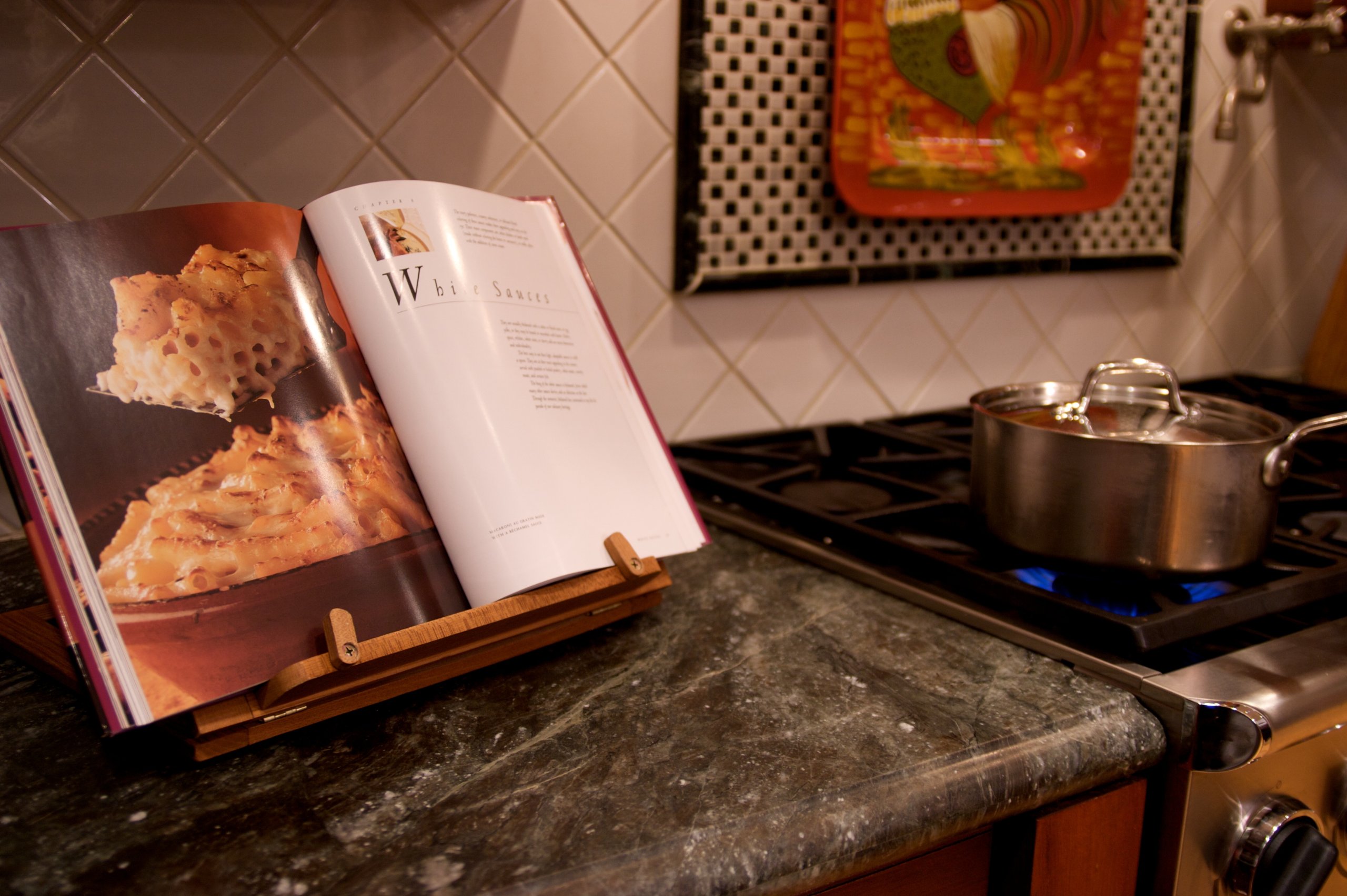 Amazon.com: Standard Wooden Cookbook Holder (Made in the USA): Cookbook ...