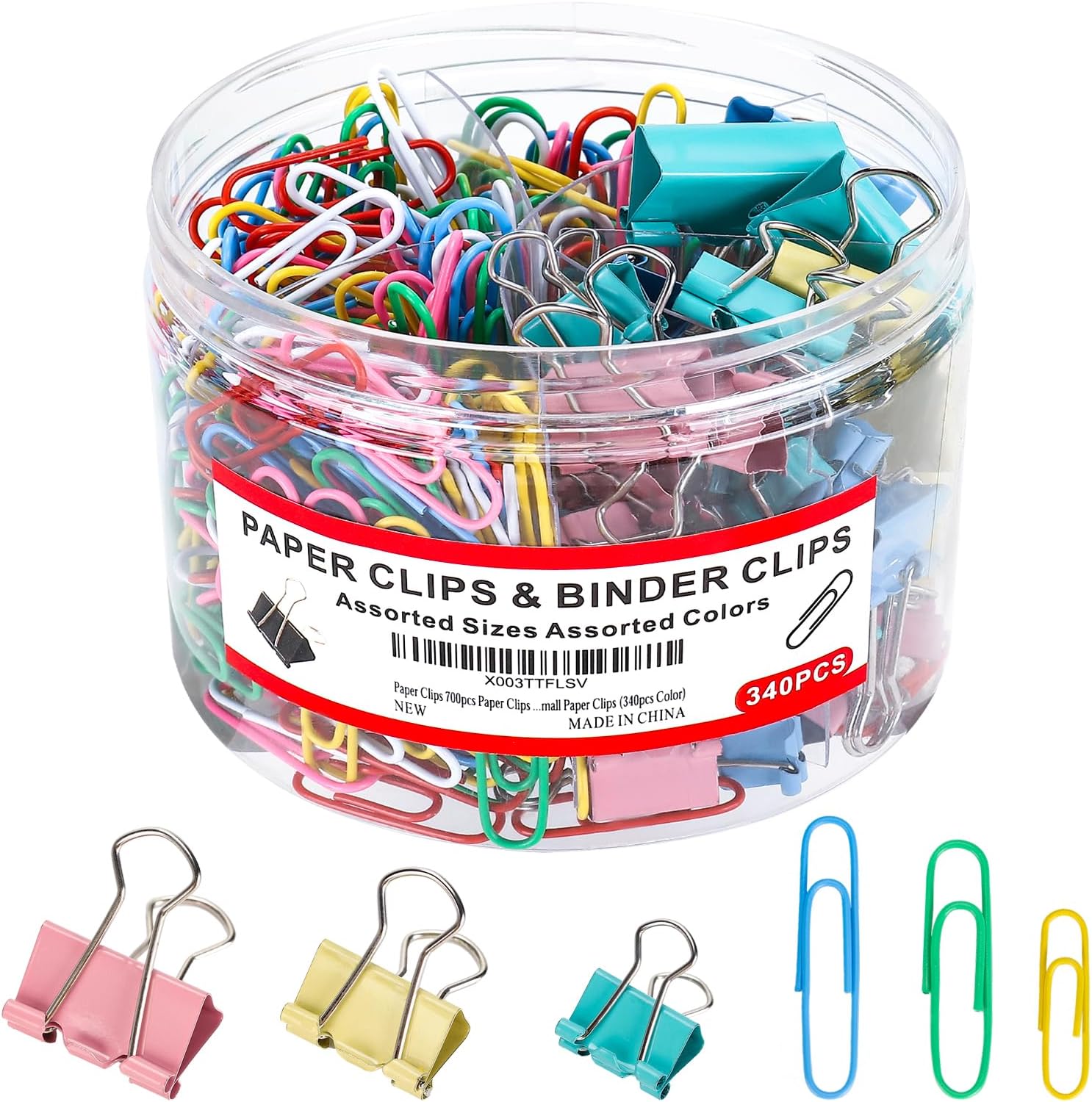 Amazon.com : Paper Clips, 300-Count, Paperclips, Paper Clip, Gold Paper ...