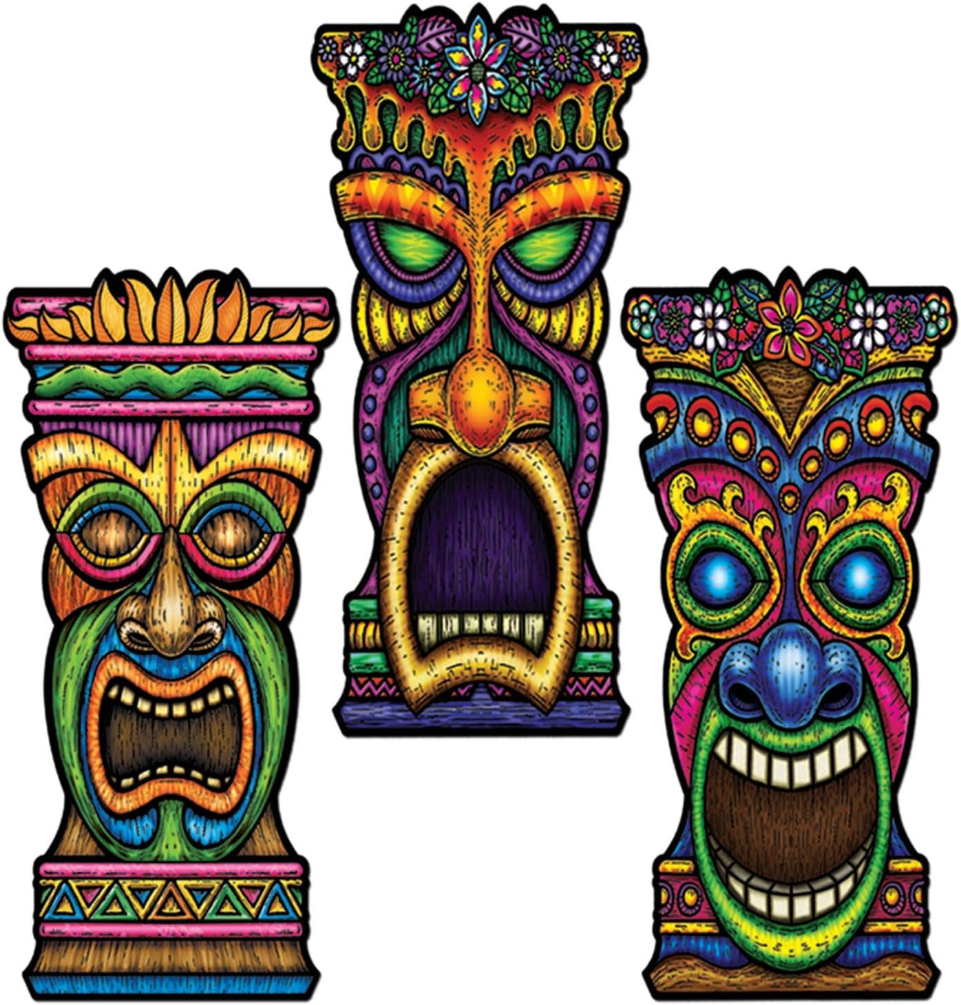 Amazon.com: Beistle 24-Pack Tiki Cutouts, 22-Inch : Everything Else