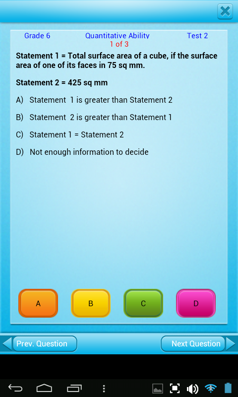 FREE QVprep Lite 6th grade maths (quantitative) and english (verbal ...