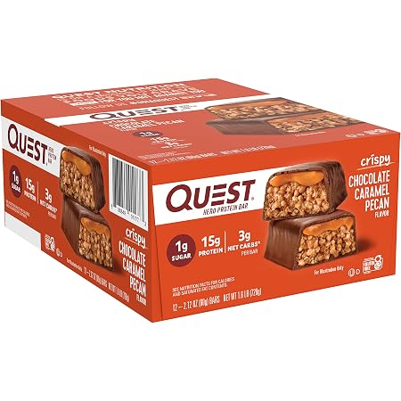 Amazon.com: Quest Nutrition Chocolate Caramel Pecan Hero Bar, 12 Count ...