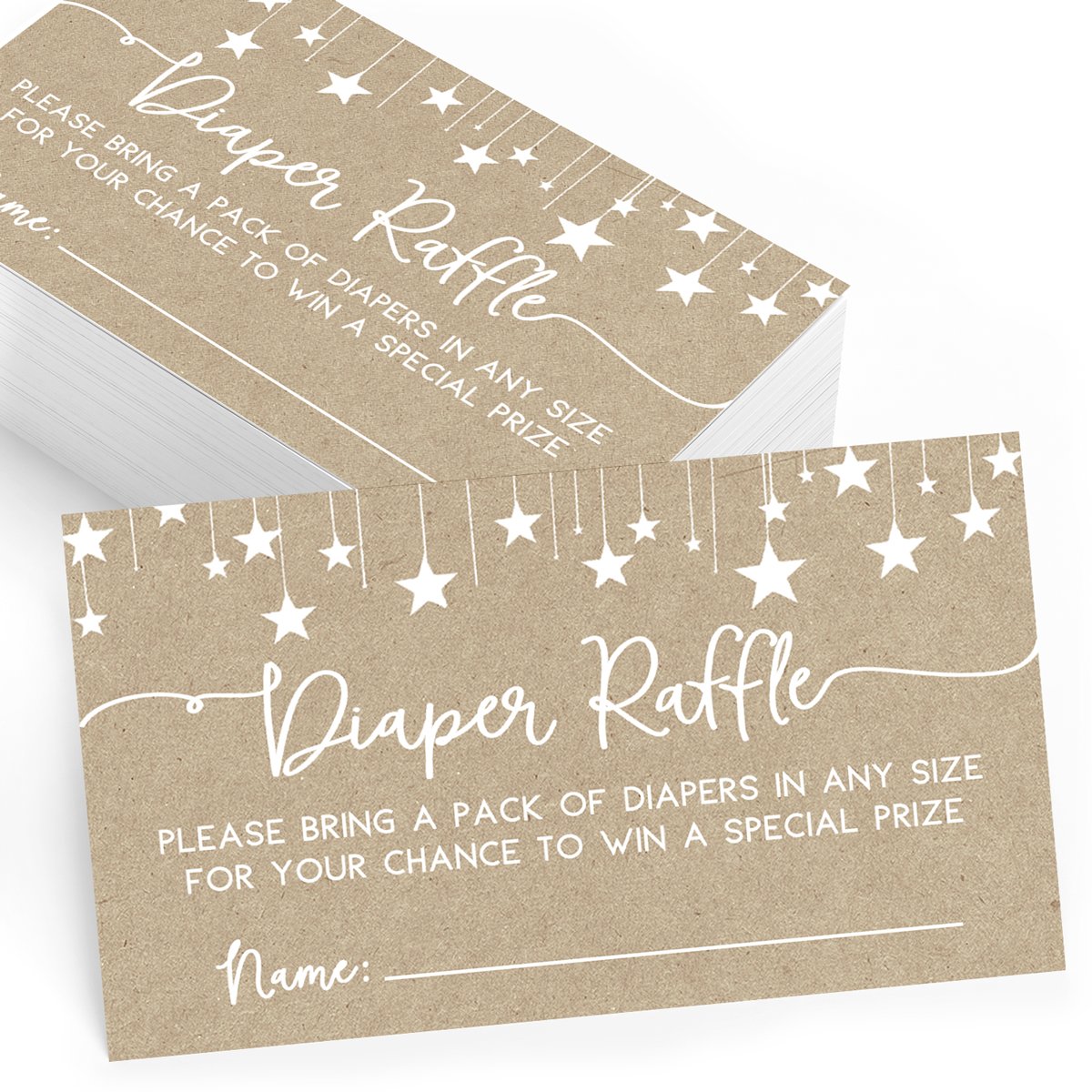 Buy Diaper Raffle Cards for Baby Shower | Set of 25 | Raffle Tickets ...